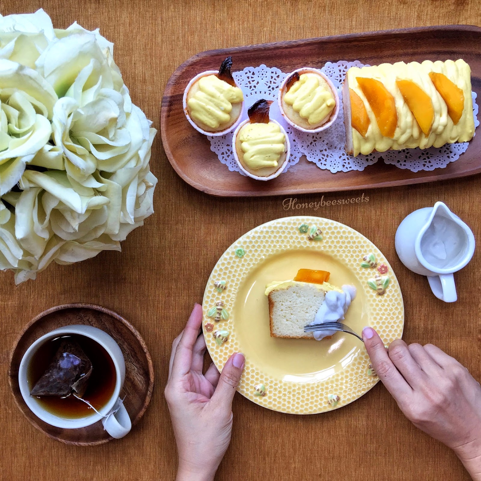 Honey Bee Sweets: Mango Sticky Rice Cake / Cupcake