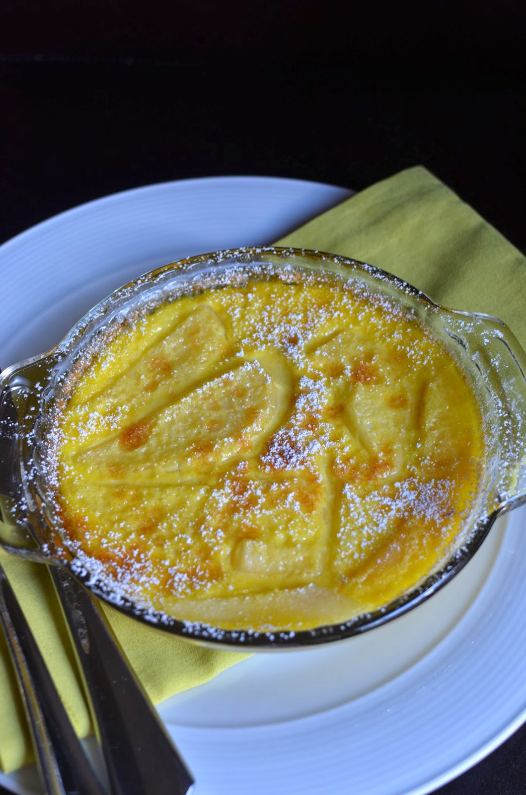 Playing with Flour: The forgotten pear...mini pear clafoutis