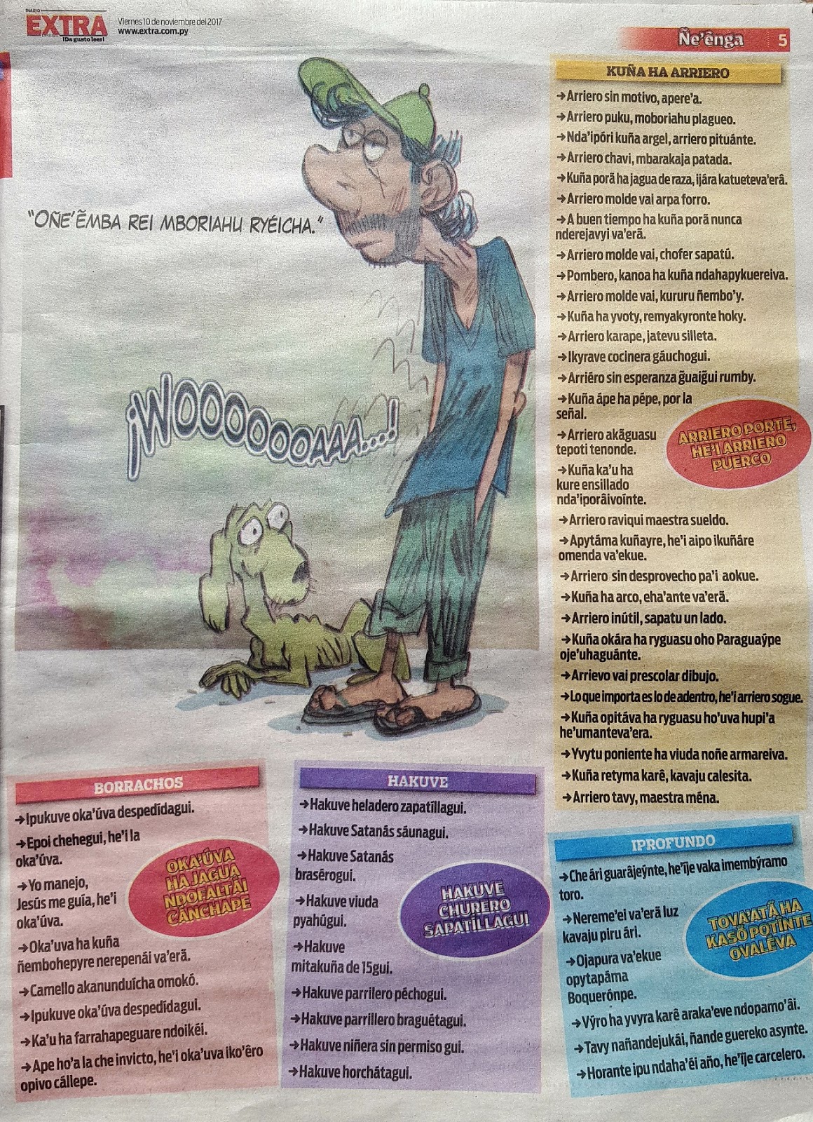 lenguaguarani: ÑE'ÊNGA - DIARIO EXTRA