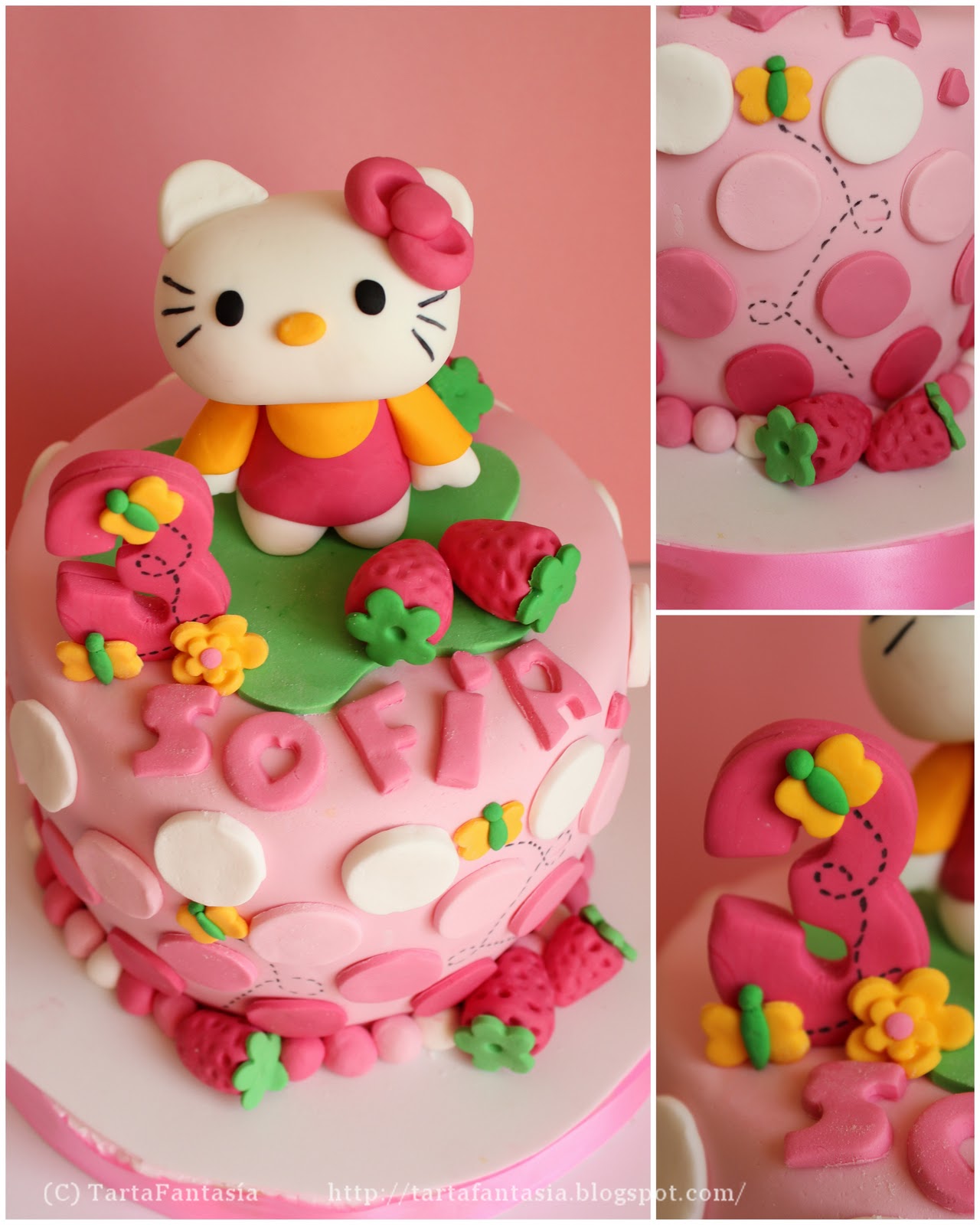 Tarta Hello Kitty para Sofía - TartaFantasía
