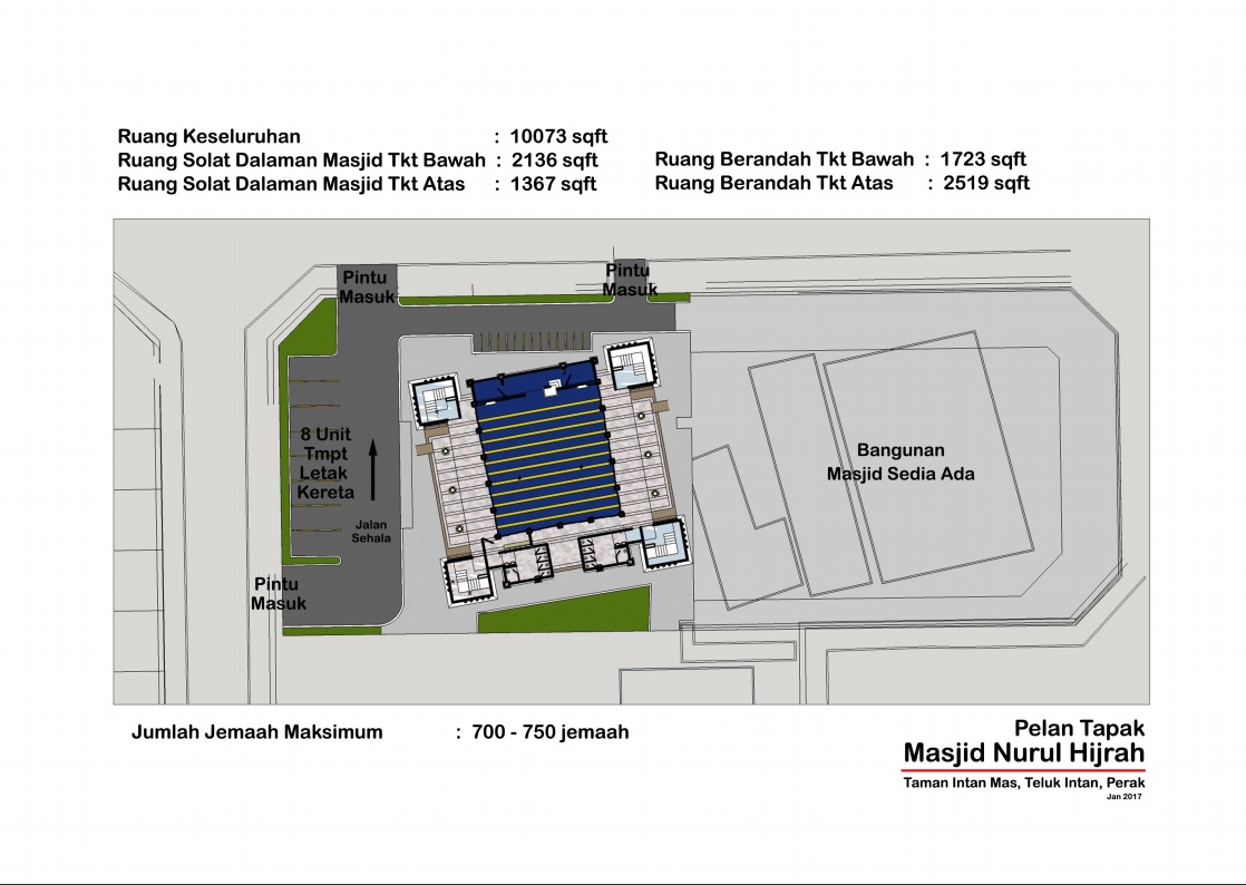 Cadangan Pelan Surau Al Najah Simpang 4, Kg Kedah, Parit Buntar Perak ...