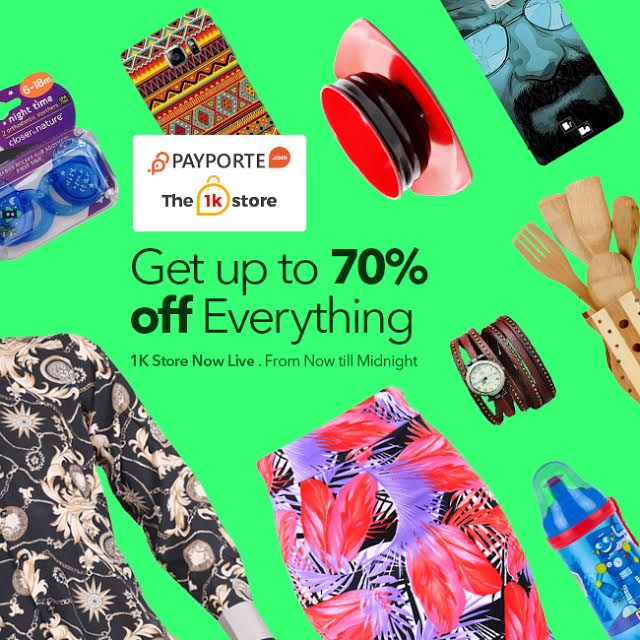 The PayPorte 1KStore Is now open!!! Great prices of up to 70% off!