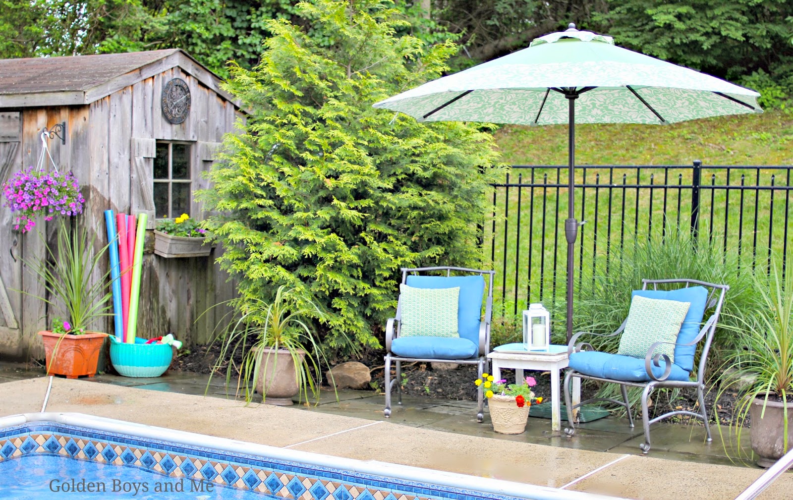 Our Pool and Patio | Golden Boys & Me