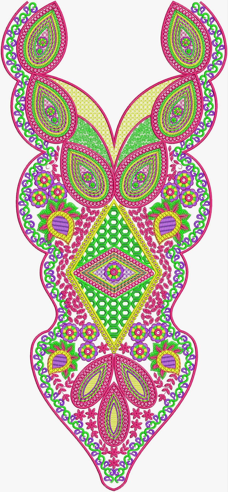 EmbDesignTube: Rich Embroidered Neck Designs Collection