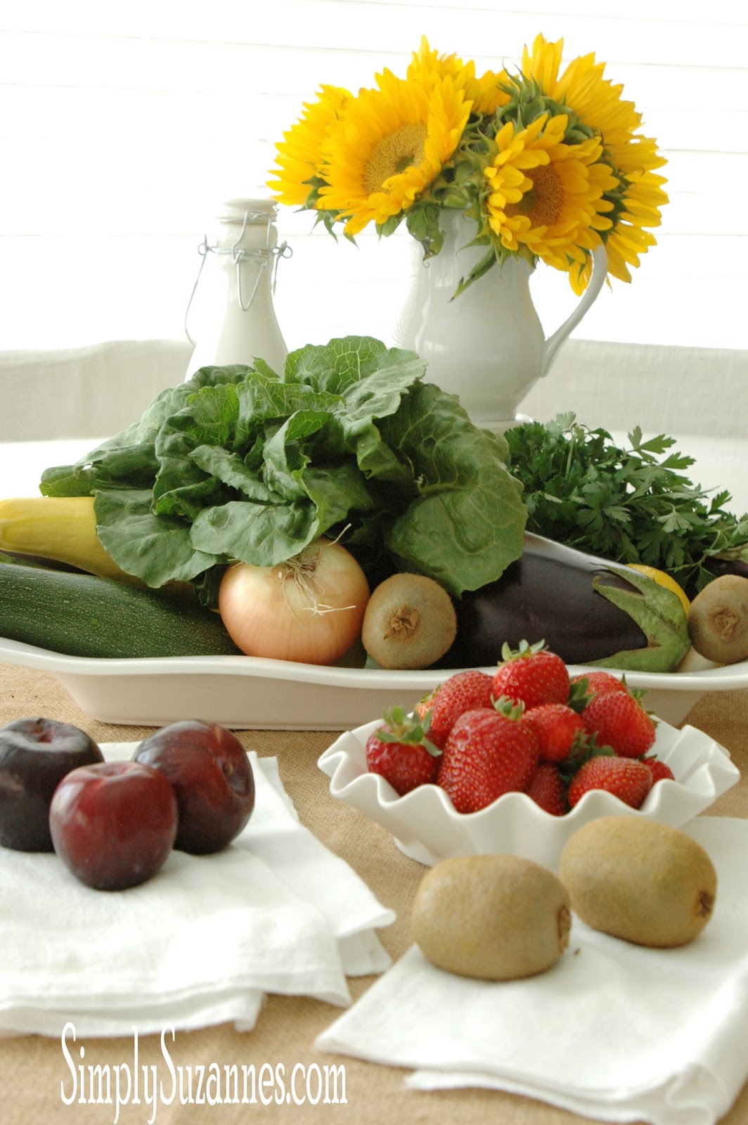 Simply Suzanne's AT HOME: end of Summer harvest table