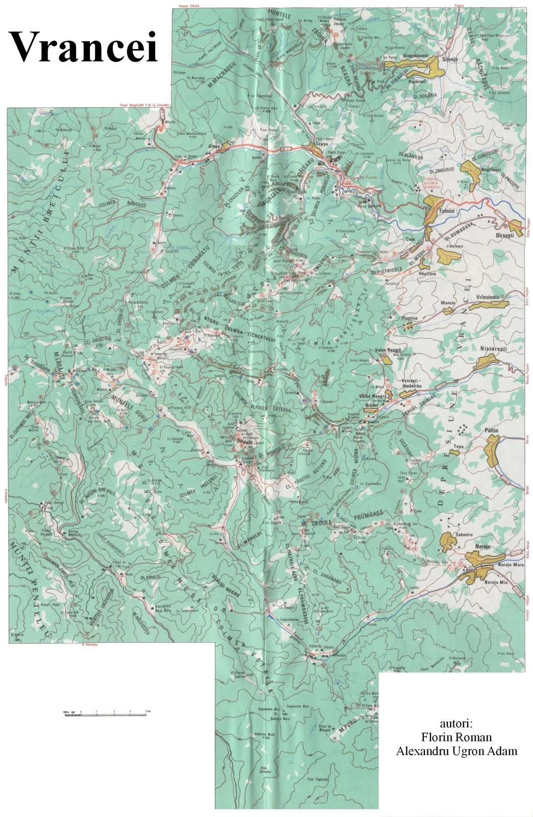 Harta Trasee Montane: Harti turistice trasee montane