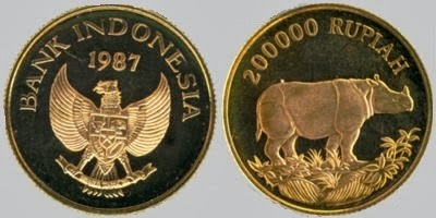 Uang Logam Emas Indonesia Pecahan Rp. 200.000 Rupiah | infomasi berita ...