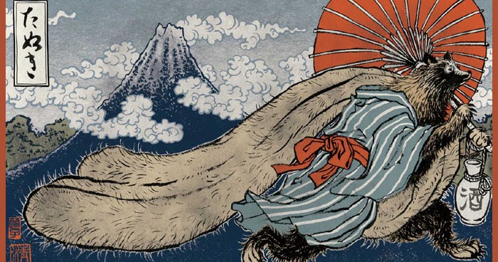 Heian Period Japan: tanuki badger legends