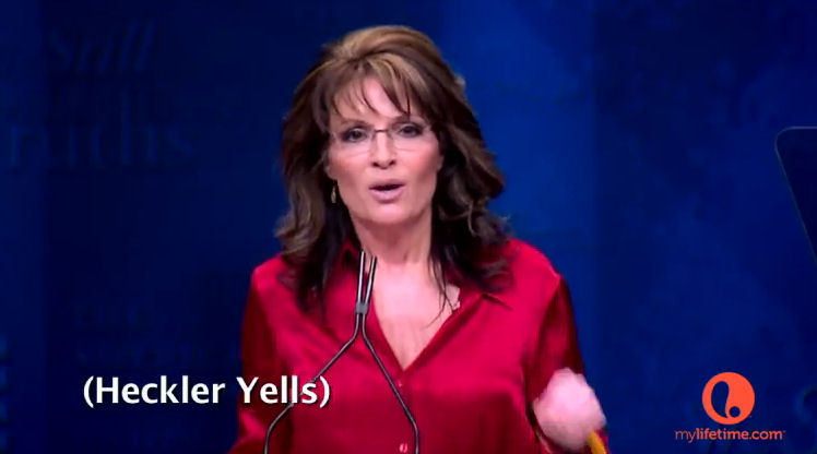 Ladies in Satin Blouses: Sarah Palin - red satin blouse revisited