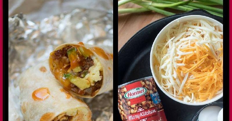 Dollar Store Crafter: Corned Beef Hash Breakfast Burritos