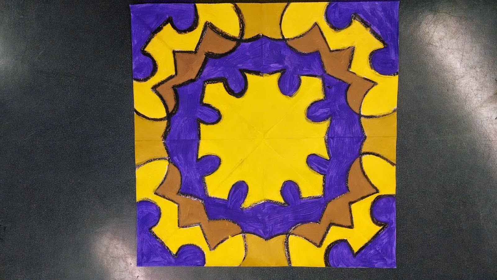 Mr. VandenBerg's Art Classes: Radial Symmetrical Color Scheme Painting