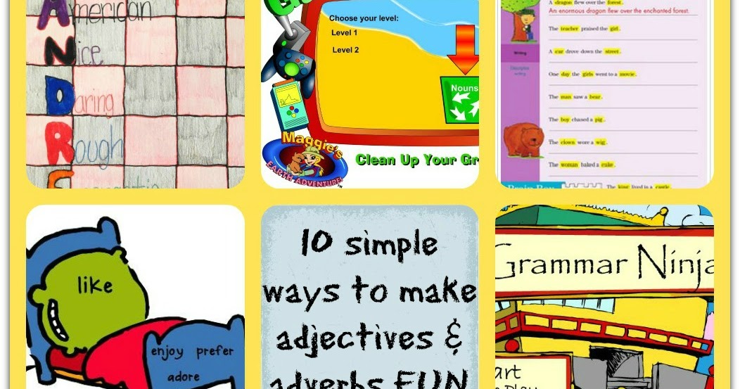 Teaching with TLC: 10 simple ways to make adjectives and adverbs FUN!