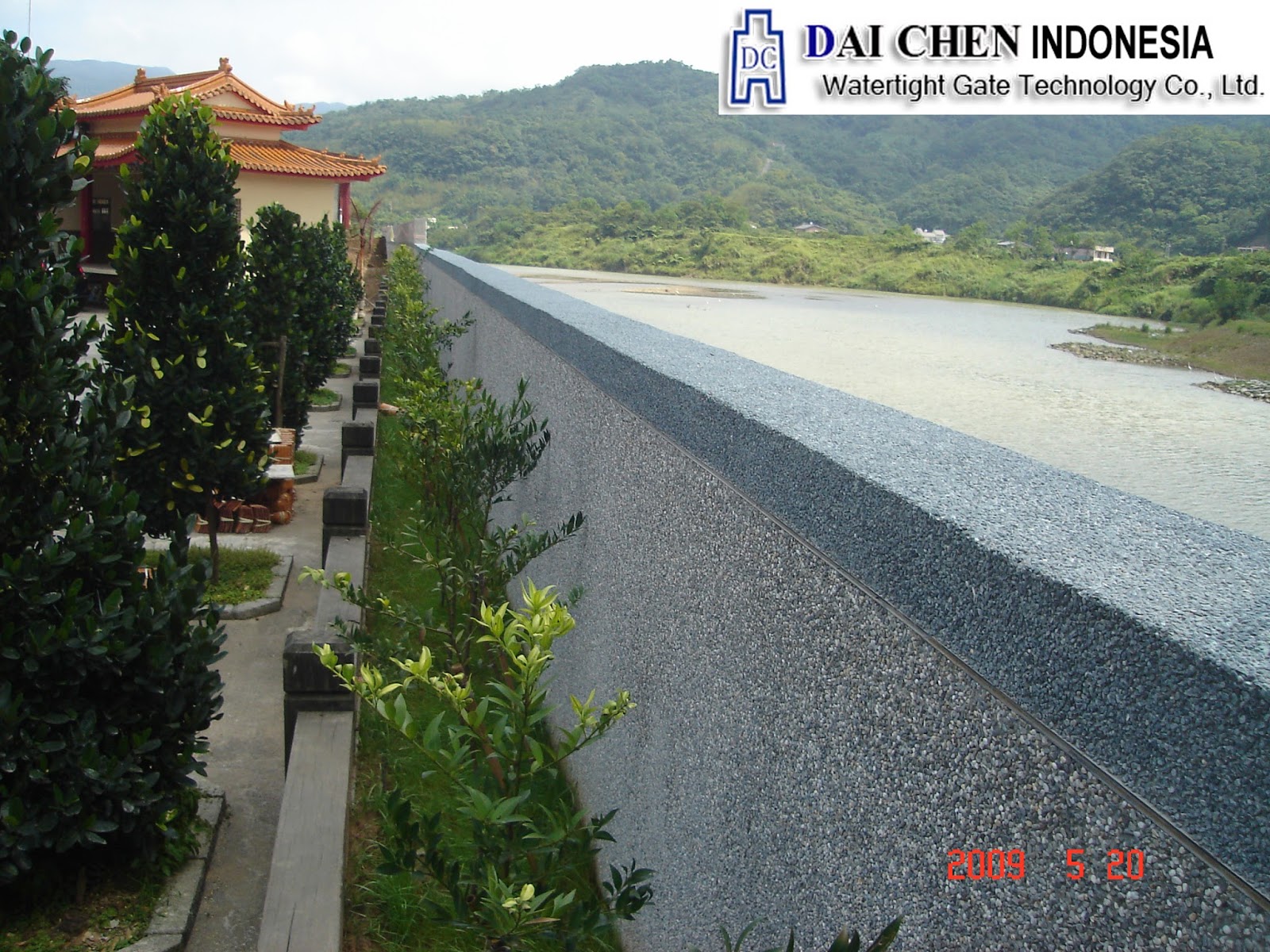 Flood Gate Daichen Indonesia: penahan banjir sungai