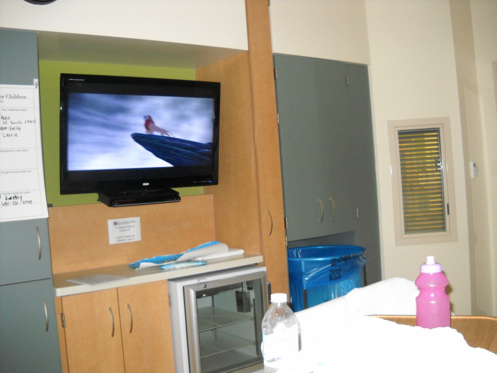 Eby Jeebies: Upheld: Pictures of Naomi's Hospital Journey