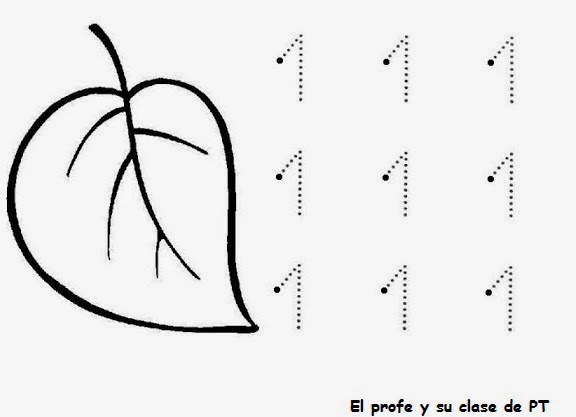El profe y su clase de PT: Grafo-motricidad. Números.