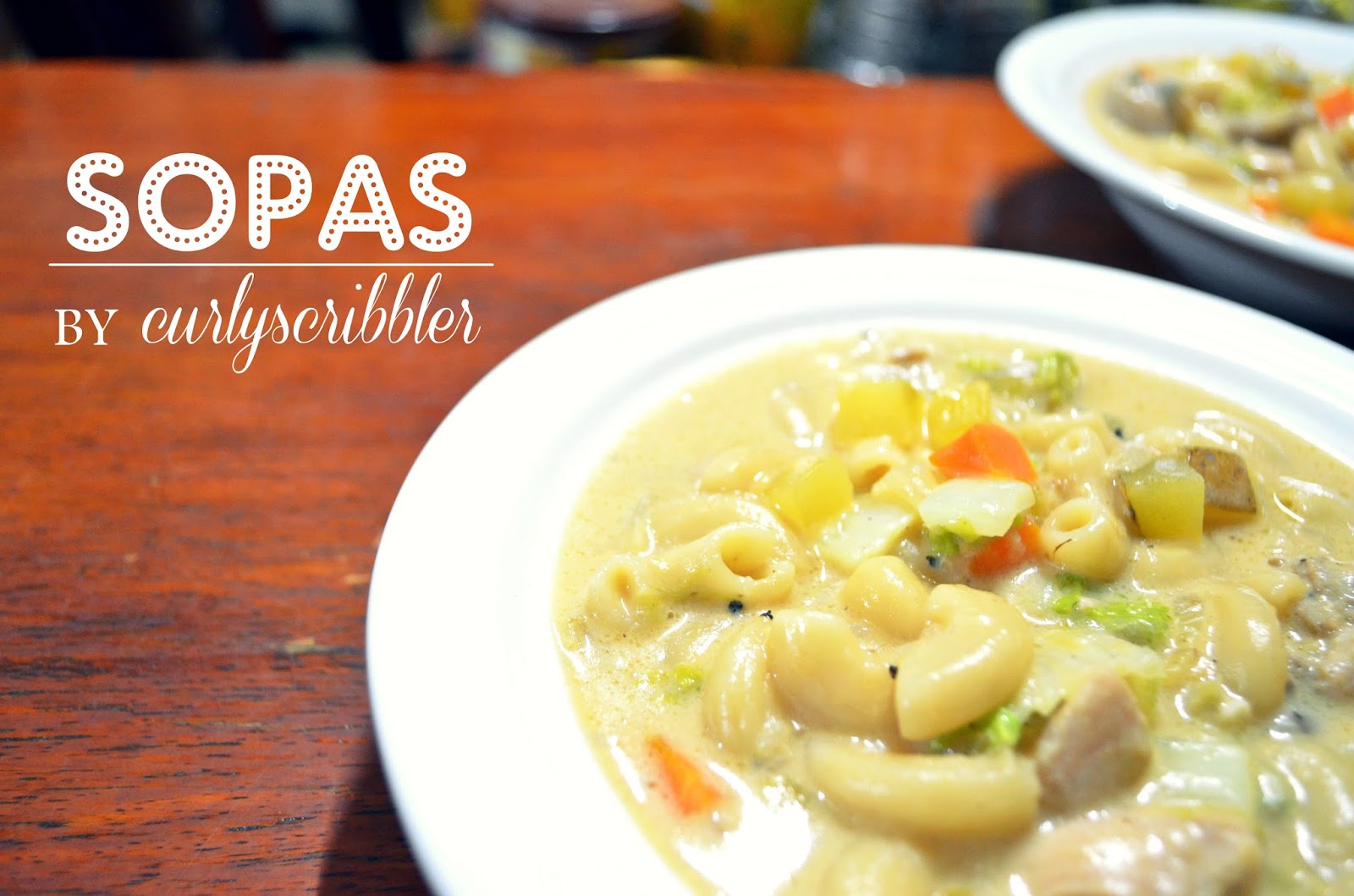 Recipe | Creamy Chicken Soup (Sopas) - m a n g o e s b a n a n a s