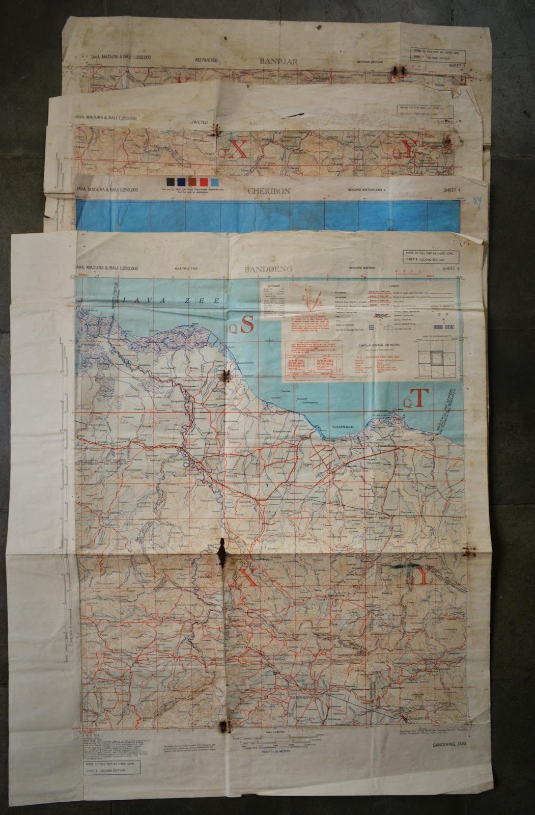 Antik Curio Reklame Lama Vintage & Retro Djojosoepoko: Peta Tentara PD II