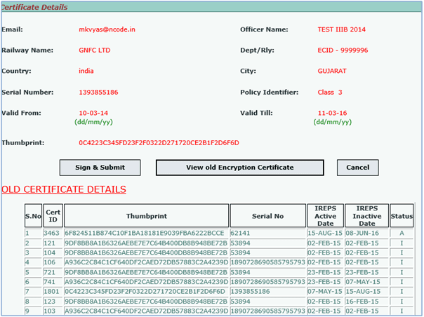New feature of Encryption Certificate by IREPS System for Publishing of ...