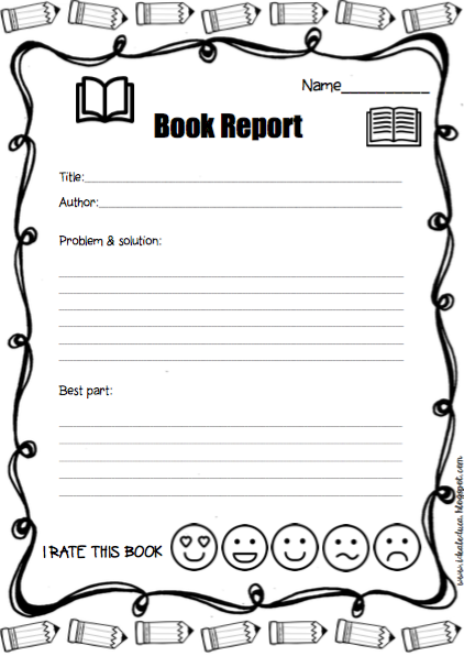IDEALEDUCA: English library: book reports and bookmarks