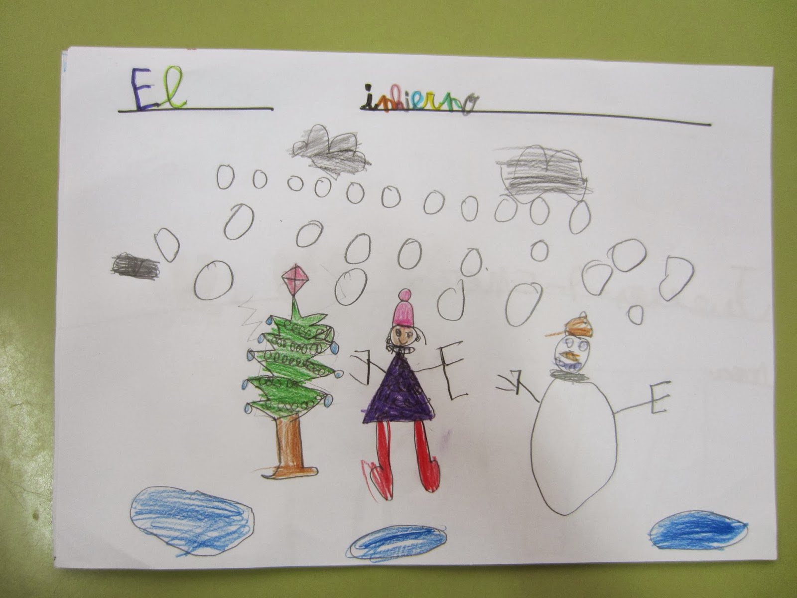 BLOG DE PATRI, educación infantil: NUESTROS DIBUJOS DEL INVIERNO