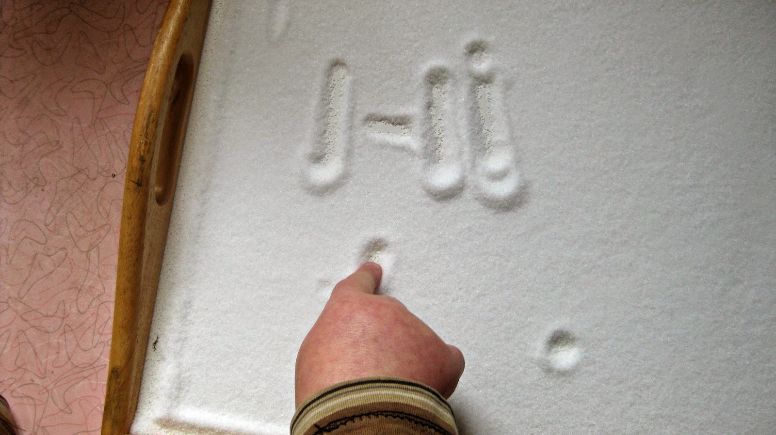 Classic Letter Writing Activities: Salt Writing and Macaroni Letters