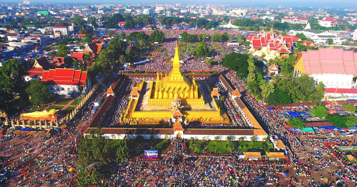 ພາບບັນຍາກາດບຸນນະມັດສະການພຣະທາດຫວງວຽງຈັນ 2016 Laoslanshare