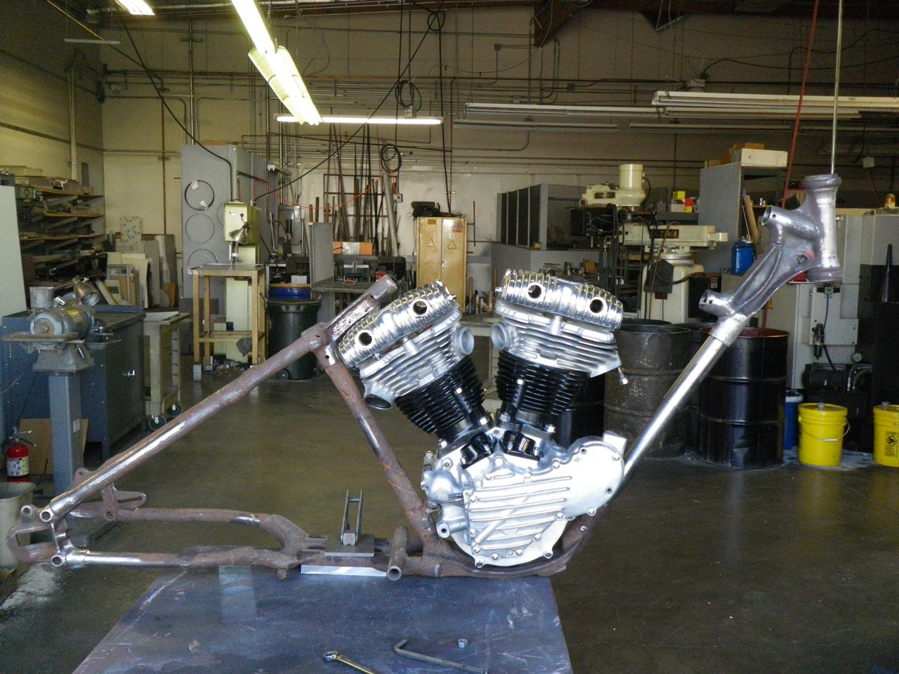 Throwback cycle parts: Vl Frame progress