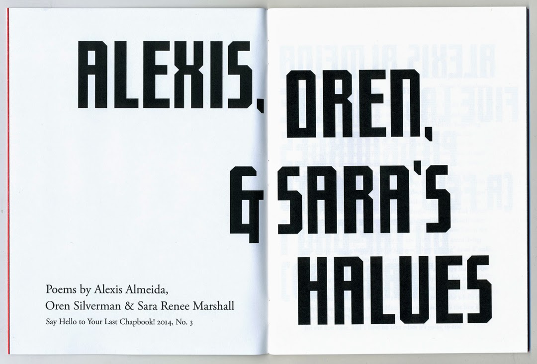 NewLights Press: IDE(A/O)(B)LOG(Y/UE): SAY HELLO TO YOUR LAST CHAPBOOK ...