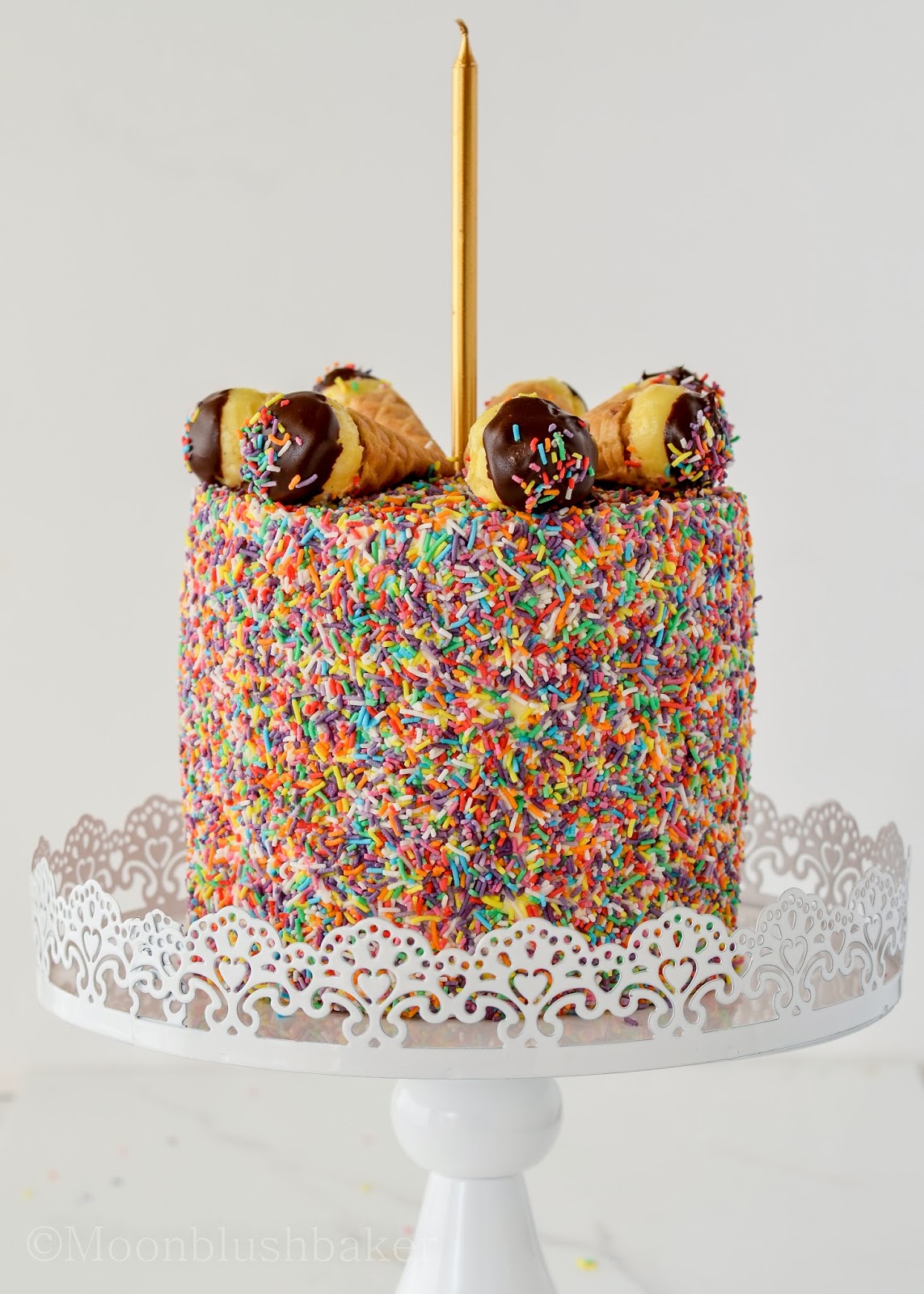 The other side /-/ Ice cream sprinkle cake with "birthday cake" butter ...