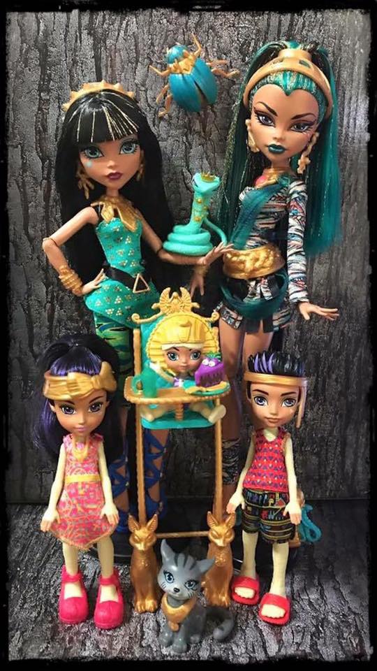 Monster High-Pretty : Foto Casera de familia de Cleo De Nile
