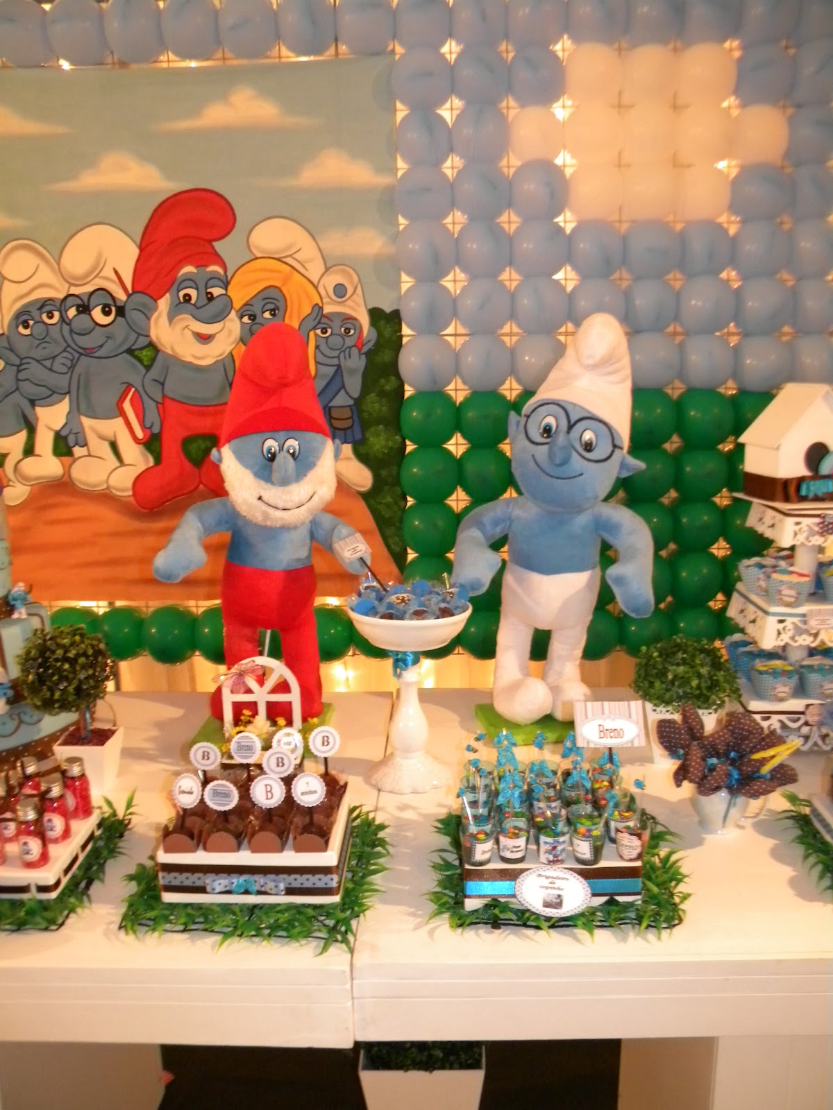 Chef Menezes Eventos.: Festa tema Smurfs