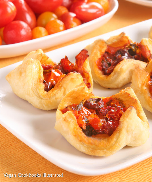 Vegan Cookbooks Illustrated: Two-Tomato Pastry Purses