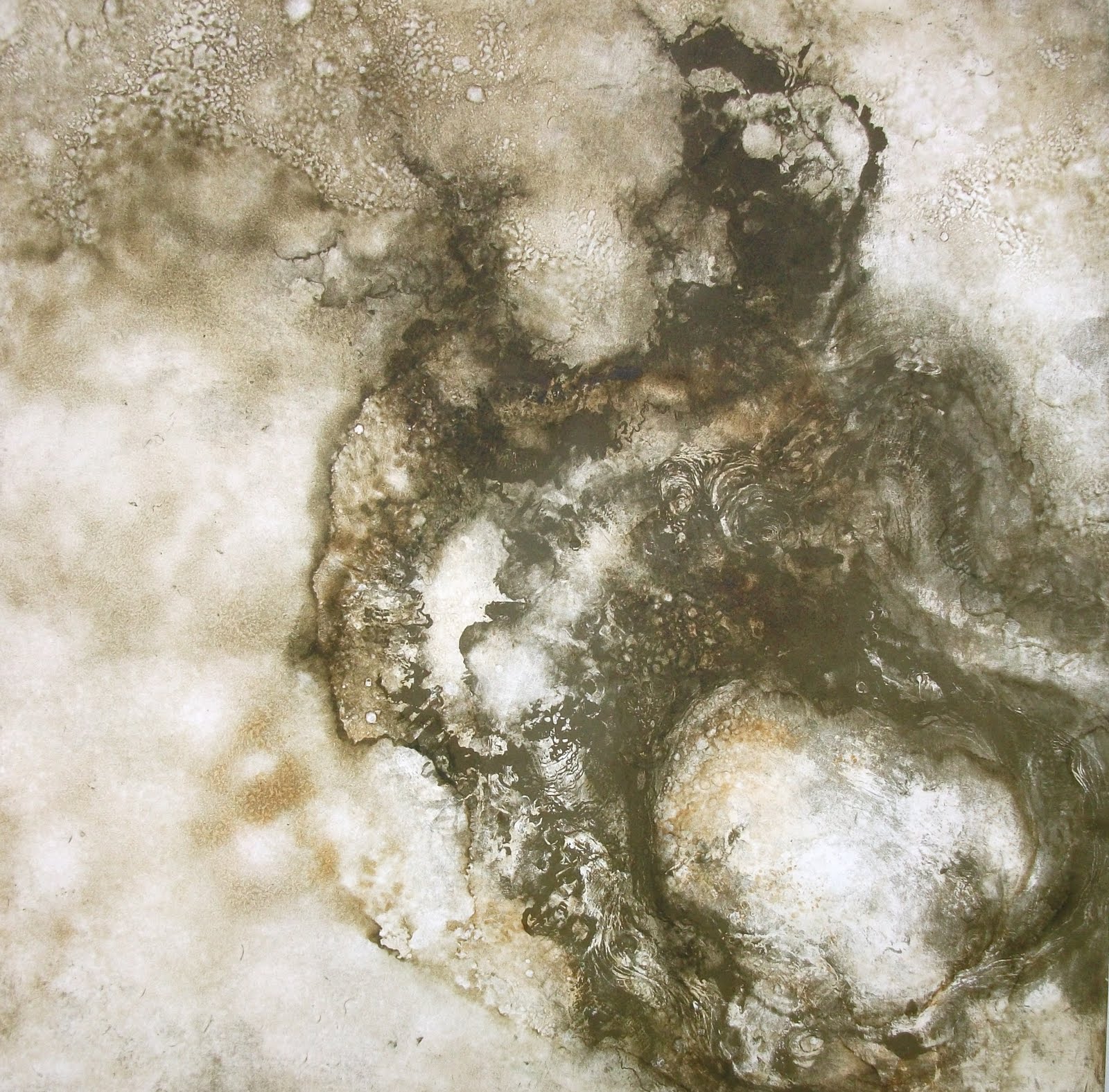 Megan Dunleavy Artist: Natural Form - Green Series (Mono & Litho Print)