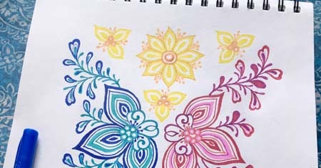 catsonica: Doodle... flag and flowers