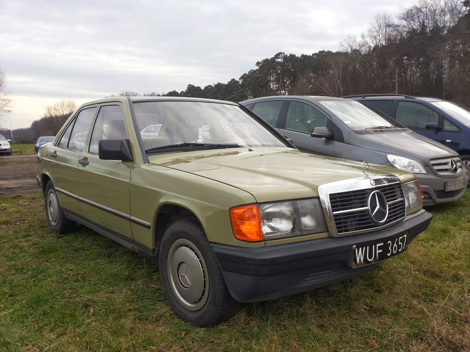 Old Parked Cars Warsaw: 1983 Mercedes-Benz 190D W201