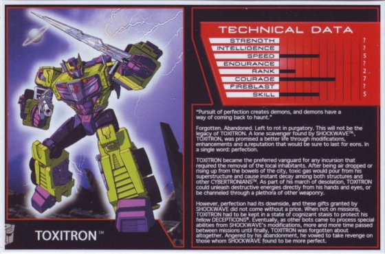 Transformers Bio Card Database: Subscription Service