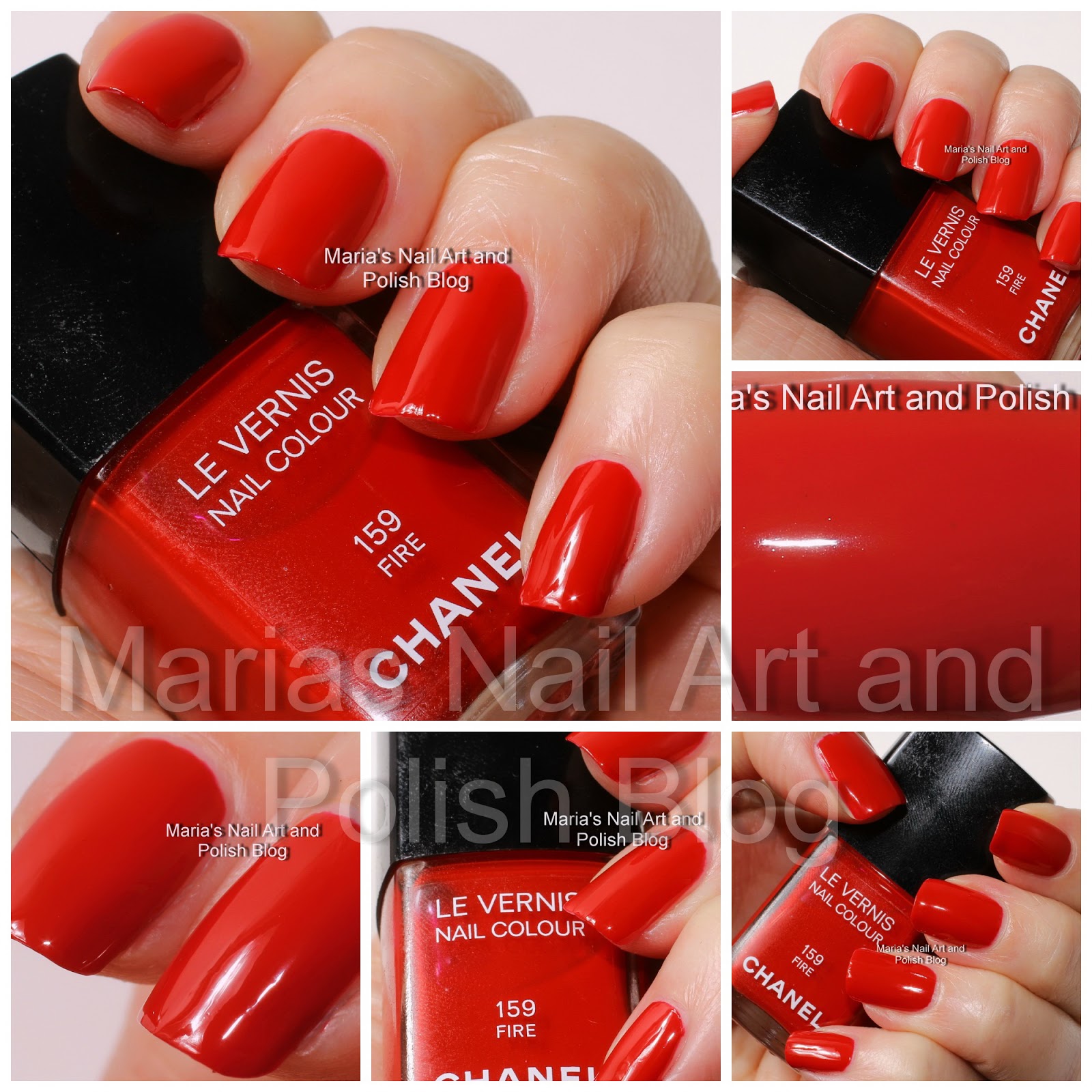 Marias Nail Art and Polish Blog: Chanel Fire 159 - swatches