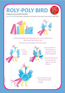 Running Rabbit Arts and Crafts: How to Make a Roly-Poly Bird!