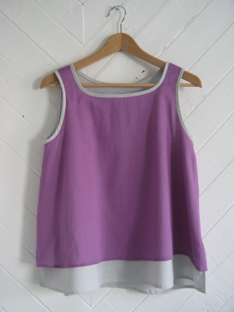 flekka challenge: Week 1:: Tank top - simple A-line: pattern