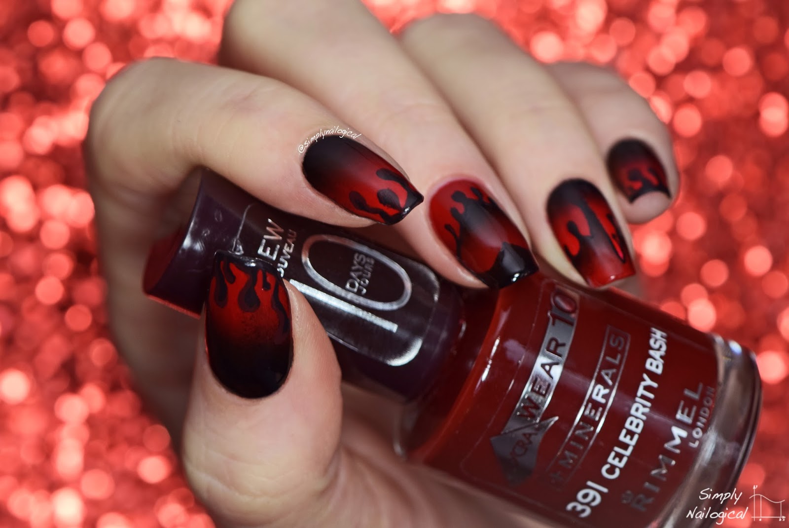 Simply Nailogical: It's a dark Valentine's Day... but a happy scaled ...