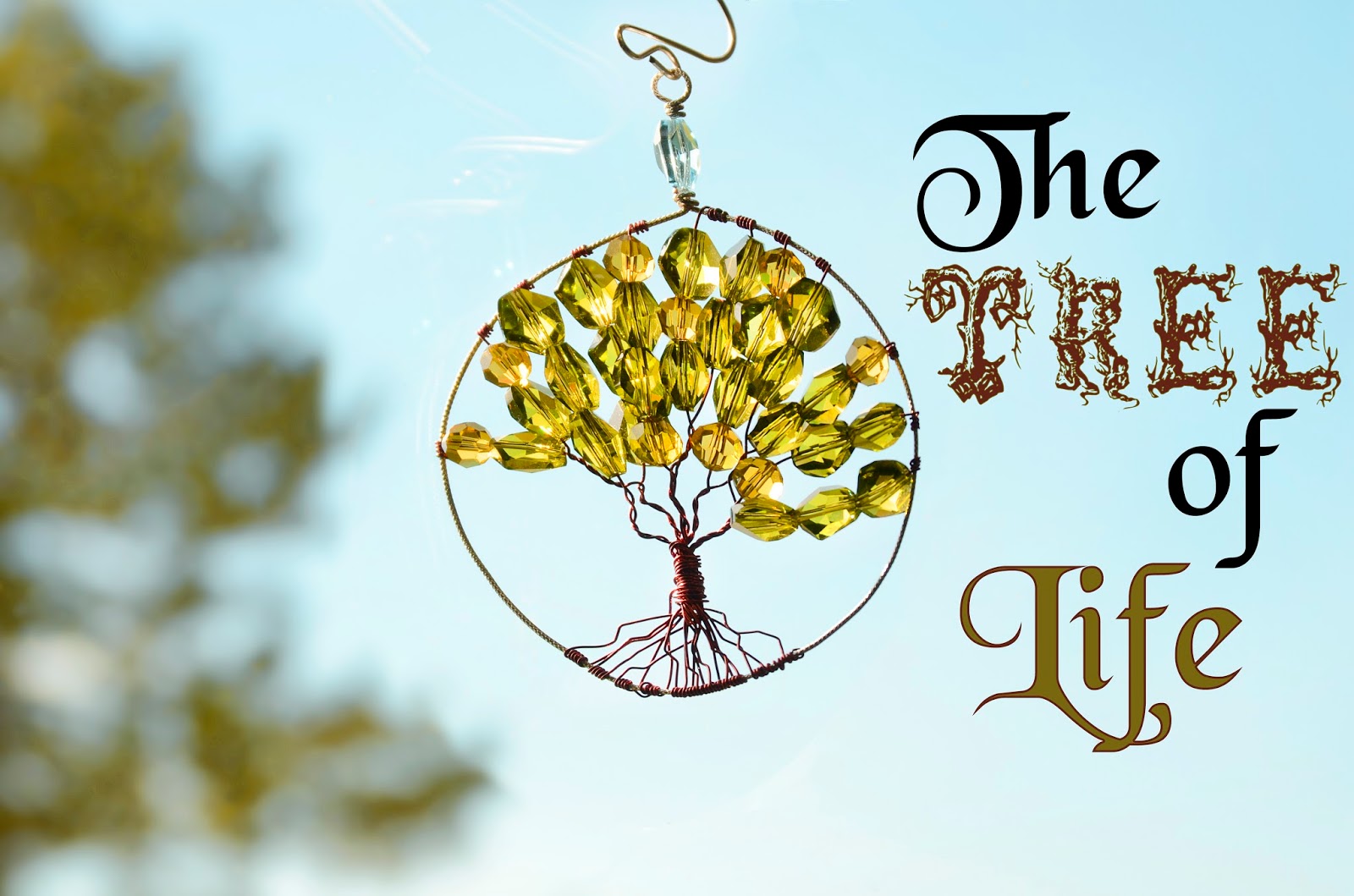 The leaves outside are falling, but we're making a Tree of Life Pendant