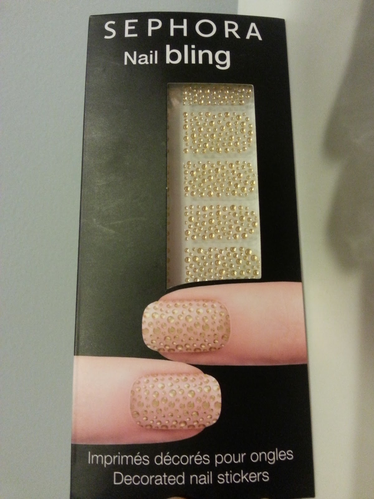 VanillaDreamCream: Sephora Nail Bling decorated nail stickers review