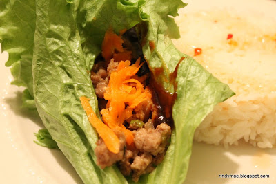 Rindy Mae: Pot-Sticker Lettuce Wraps