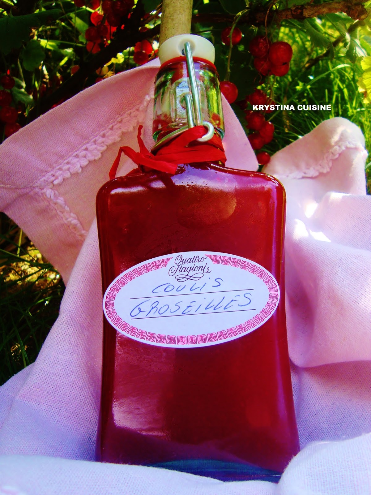 Krystina cuisine: Coulis de groseilles rouges