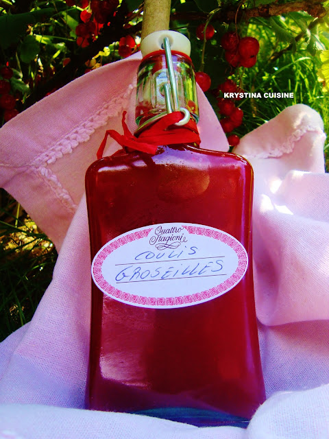 Krystina cuisine: Coulis de groseilles rouges