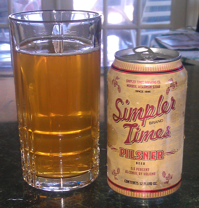 365 Beers and 50 Pounds: Day 148, May 28 / Simpler Times Pilsner