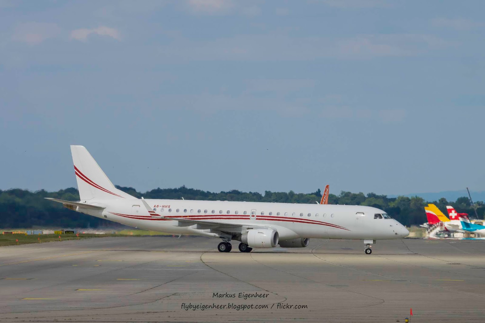 FLUGZEUGE Privatjets etc: A6-HHS Embraer ERJ 190E CJ Lineage 1000 E190 ...