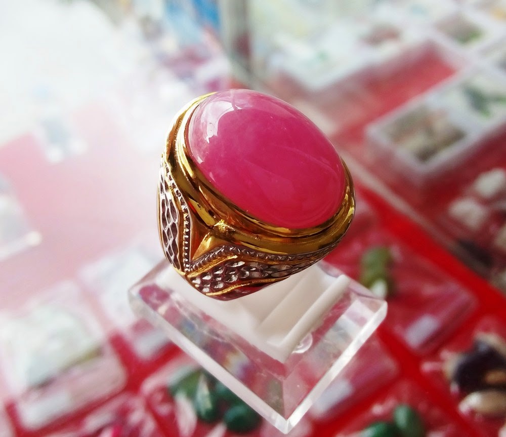 BATU AKIK INDONESIA: RUBY + RING PERAK MURNI