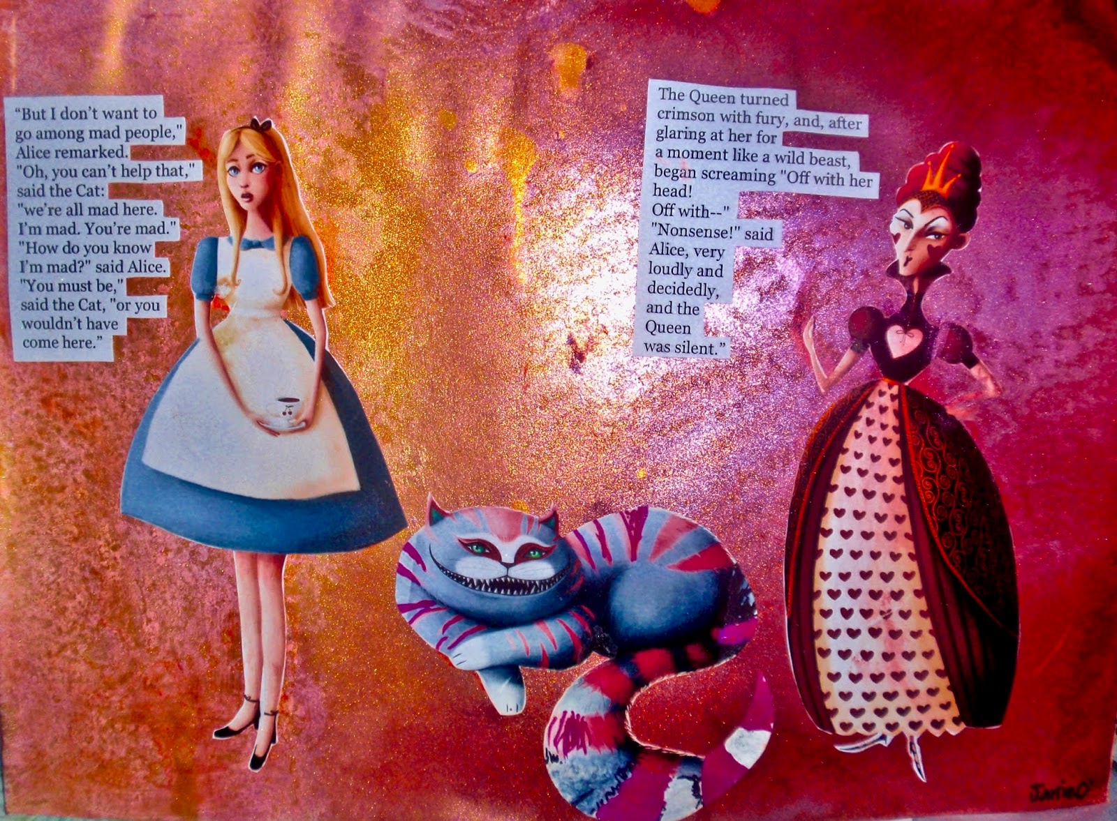 Australian Art Journal Swap : The Magic of Alice created for Deborah ...