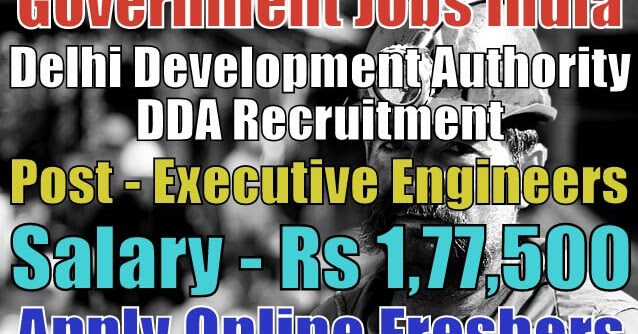 DDA Recruitment 2019 for Executive Engineers Apply Here Online ...